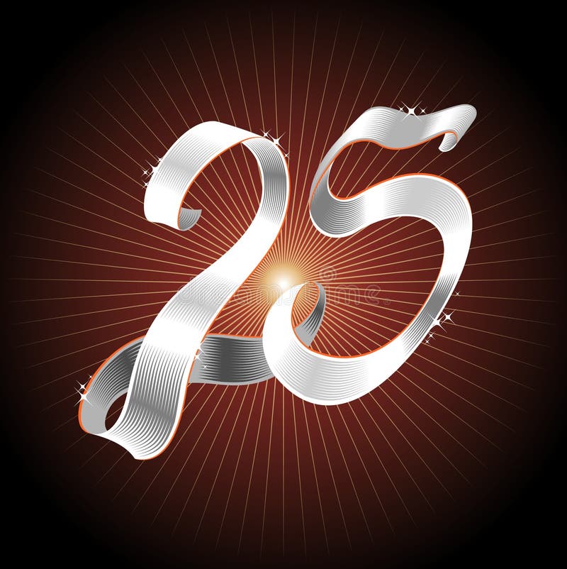 25 Th Anniversary Logo and Symbol Design Stock Vector - Illustration of ...