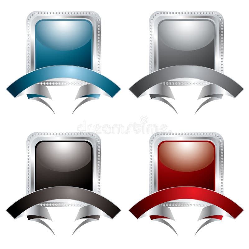 Blue Silver Shiny Banner Stock Illustrations – 10,084 Blue Silver Shiny ...