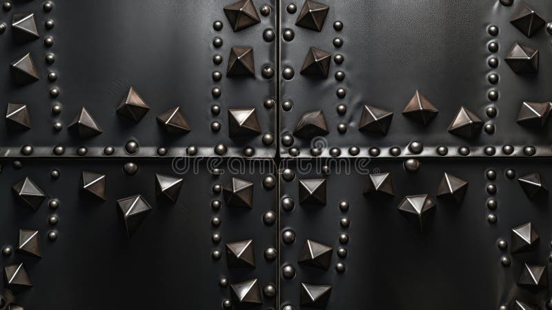 Silver Rivets Metal Background Stock Illustration - Illustration of ...