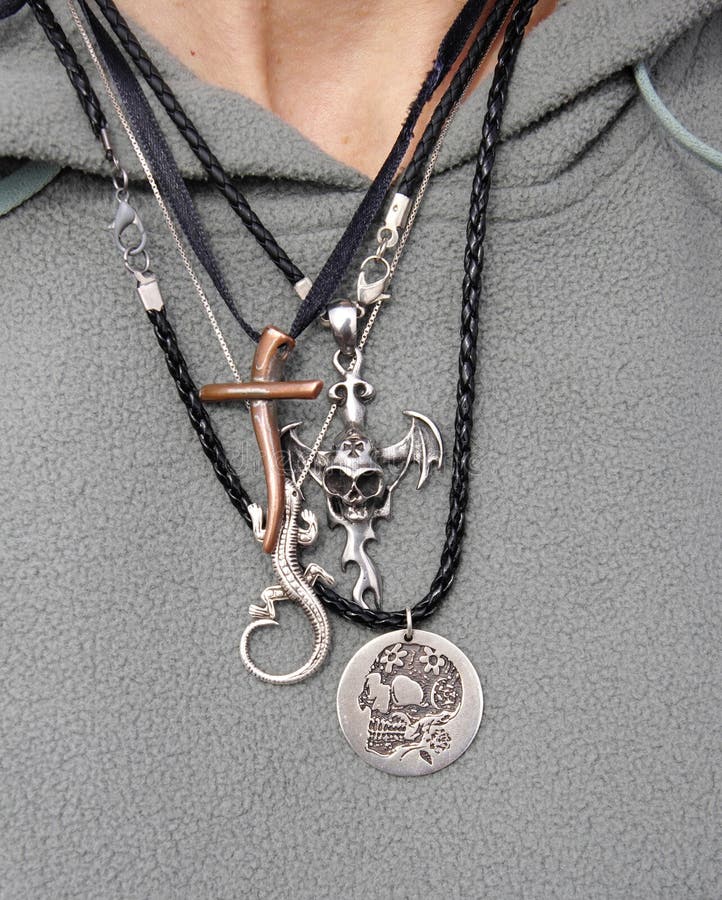 Silver Rock Necklaces Woman Neck Stock Photos - Free & Royalty-Free ...