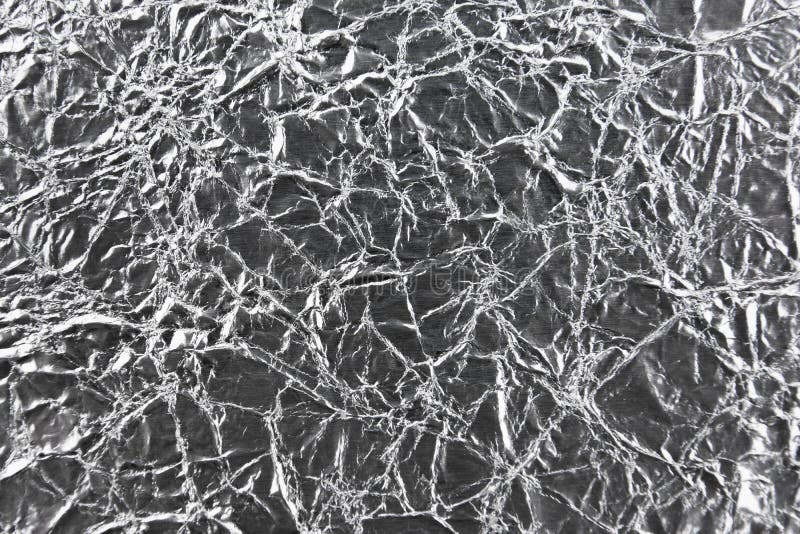 Silver Rough Wrinkle Foil Texture. Silver Foil Texture Background Stock ...