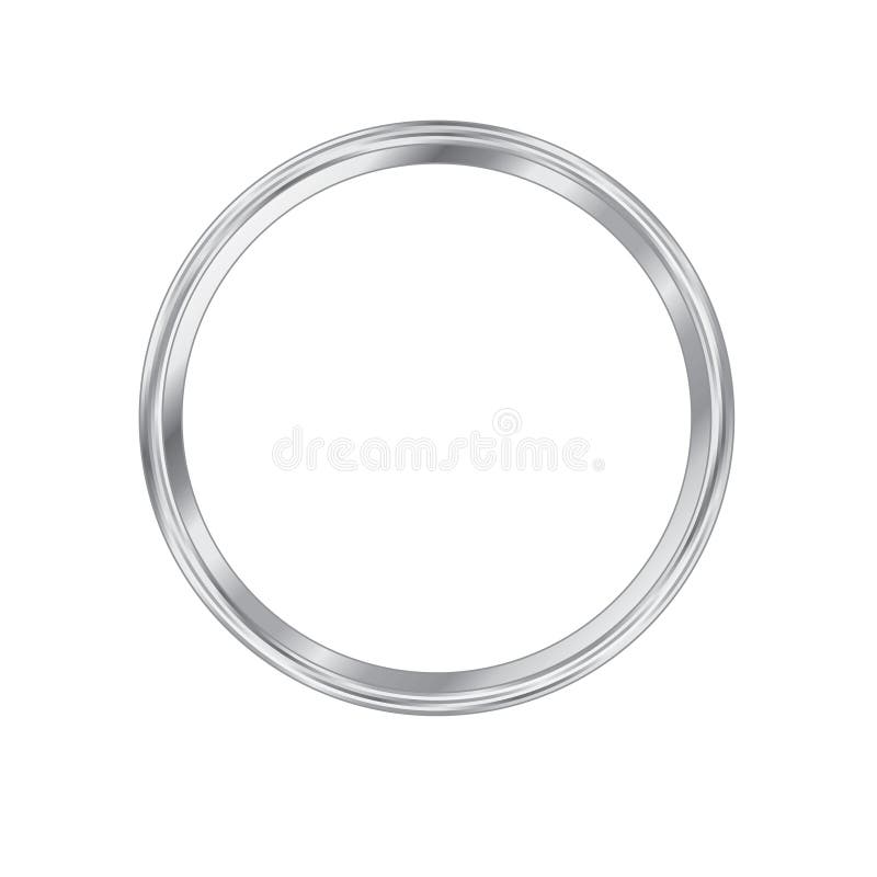 Silver round frame stock vector. Illustration of ellipse - 8588563