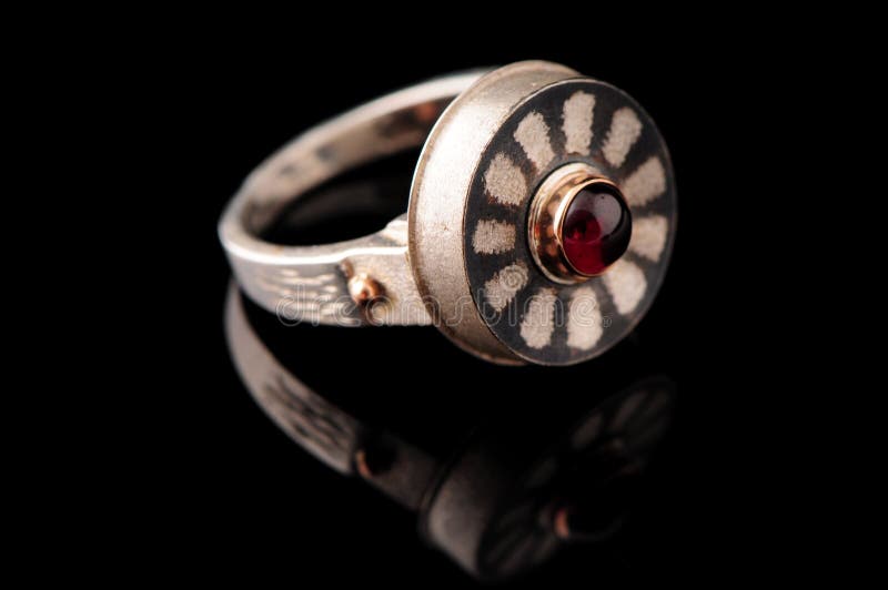 Silver ruby eyes stock photo. Image of metal, diamonds - 24034748