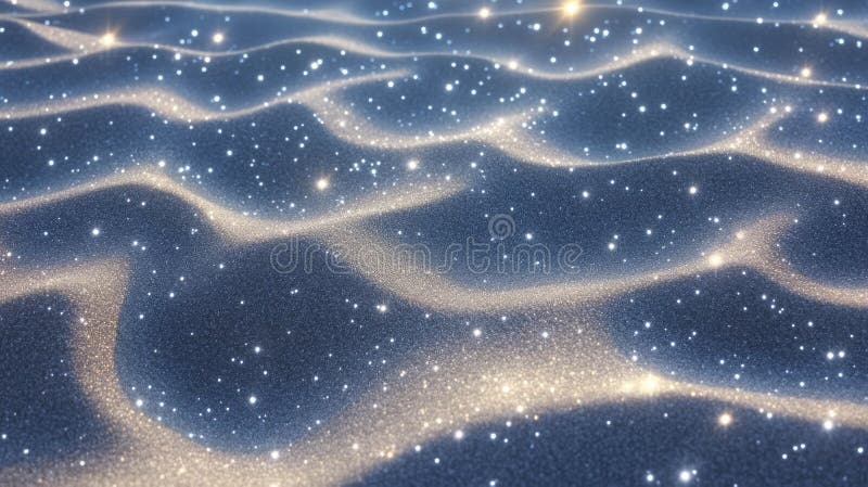 Silver Sand Texture with Starlight Chaos for Magical Night-themed Designs Stock Illustration ...