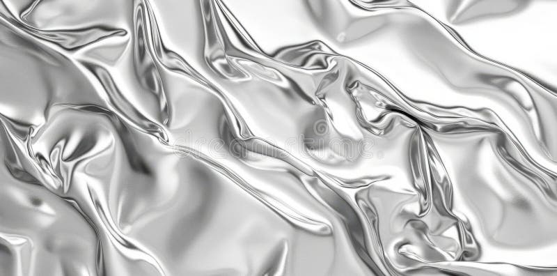 Silver Satin Texture Creates Fluid Dynamic Effect with Soft and Smooth ...
