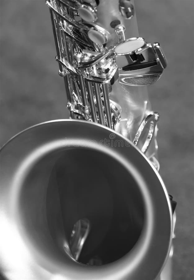 Silver saxophone stock photo. Image of brass, jazz, musical - 4222330
