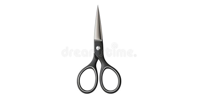 Silver Scissors 3D Isolated on Transparent Background Stock Photo ...