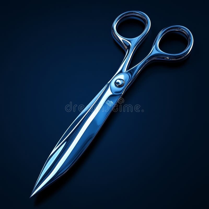 Silver Scissors stock illustration. Illustration of macro - 335265265