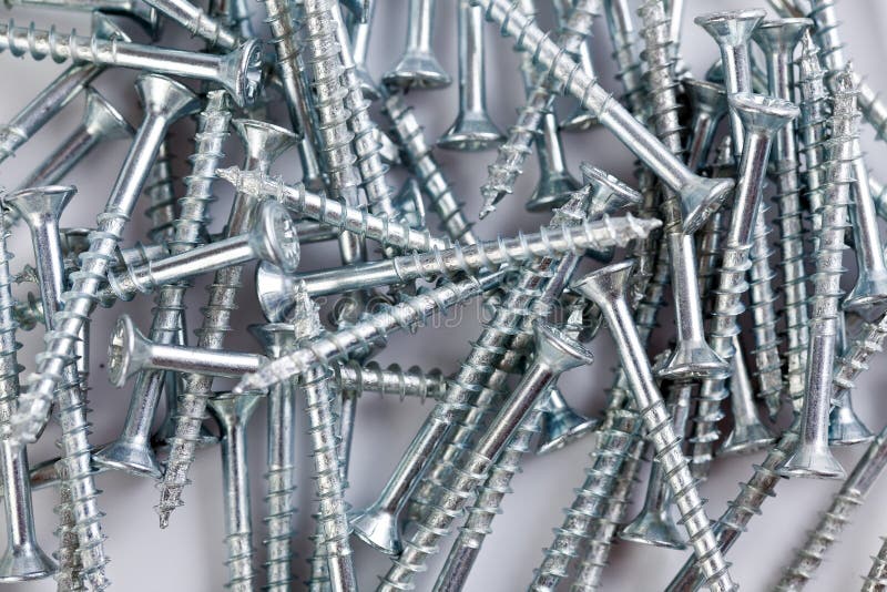 Silver screws stock image. Image of head, standing, sharp - 14027135