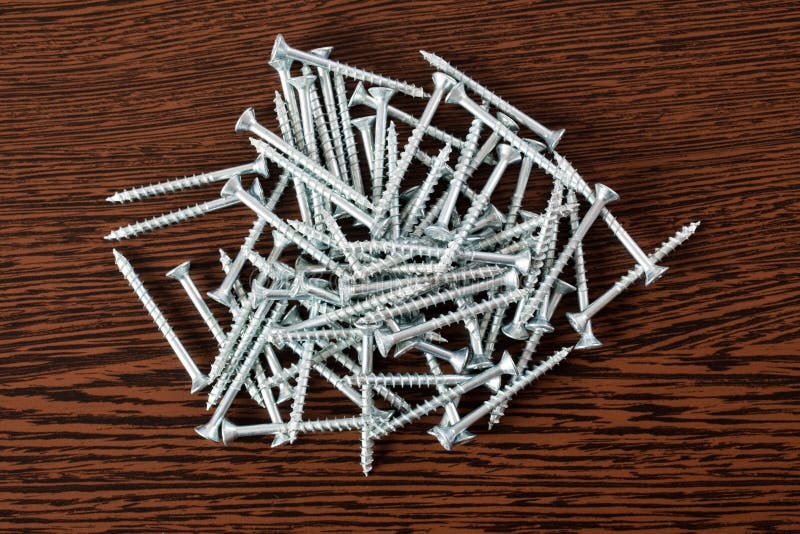 Silver screws stock image. Image of head, standing, sharp - 14027135