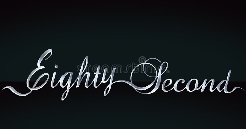 82nd in Isolated Silver Letters Stock Illustration - Illustration of text, phrasing: 379240003