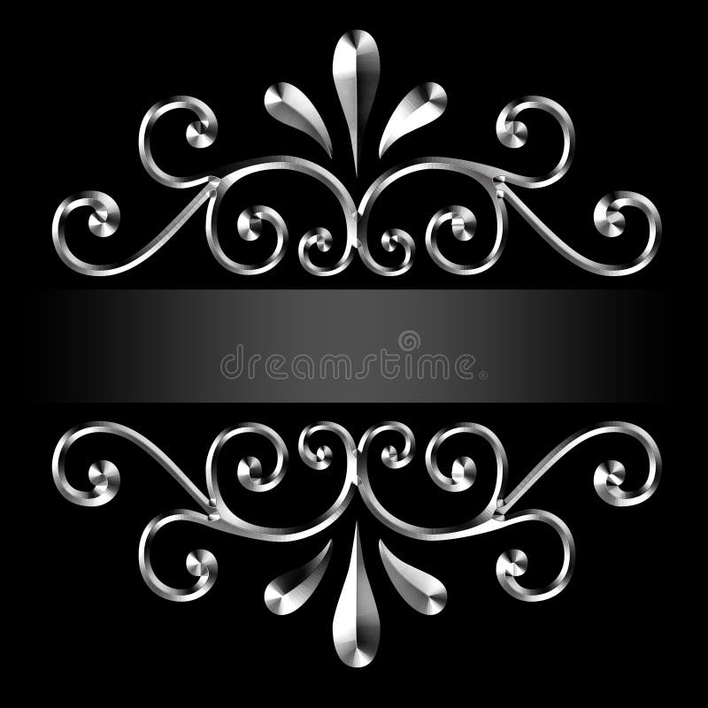 Metal Scroll Stock Illustrations – 7,310 Metal Scroll Stock ...