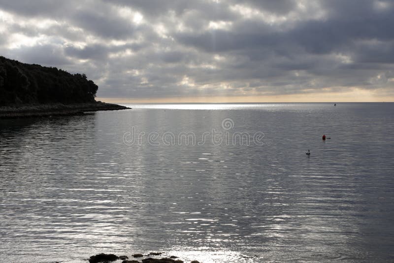 The silver sea stock photo. Image of coast, scene, ocean - 92979946