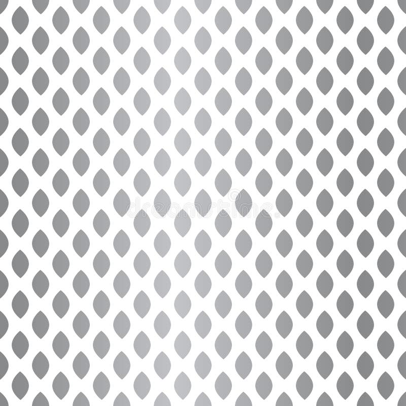 Silver Seamless Pattern Design on White Background Stock Vector ...