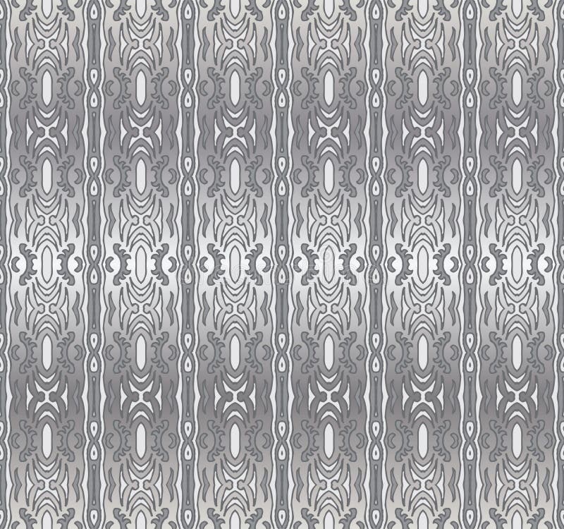 Silver seamless pattern stock vector. Illustration of baroque - 44575964