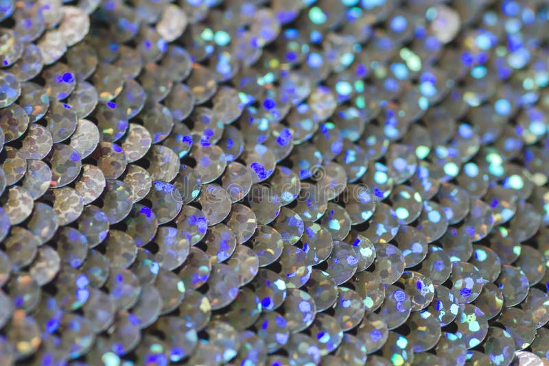 Silver Sequin Fabric Close Up Stock Photo - Image of clothing ...
