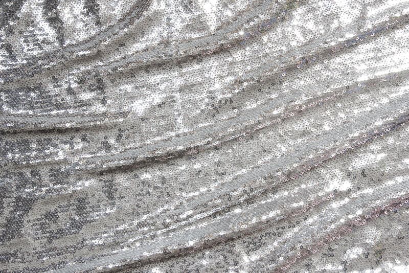 Silver Sequins Textile Background Stock Photo - Image of evening ...