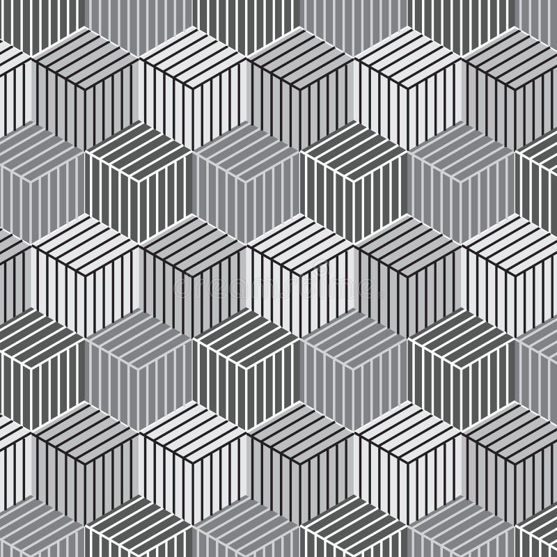 Silver Shade Cubic Shape with Line Inside Pattern Background Stock ...