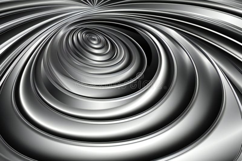 Silver Shape Art Style, Digital Illustration Artwork, Abstract ...
