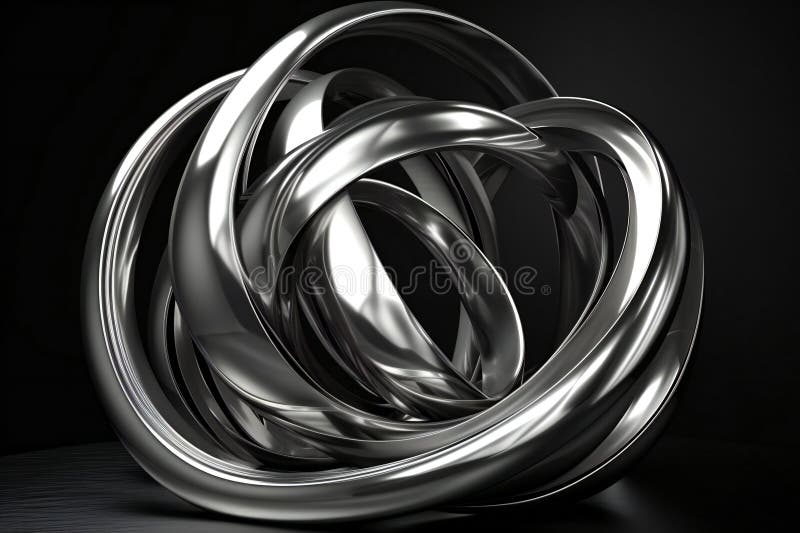 Silver Shape, Creative Digital Illustration, Abstract, Backgrounds ...