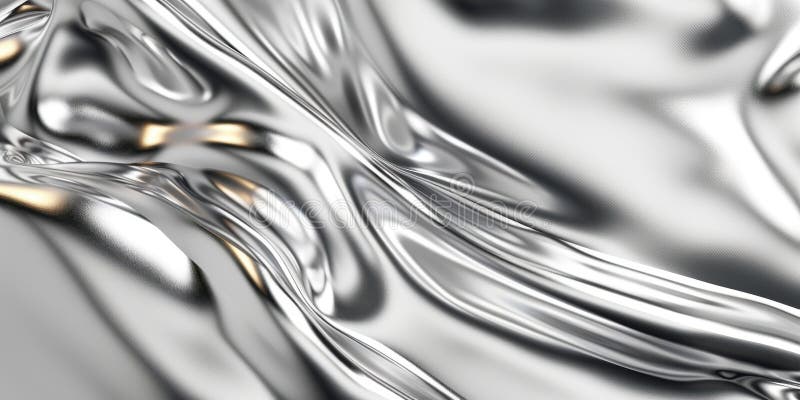 Silver Sheen Fabric with Wave Design Representing Elegant Material ...