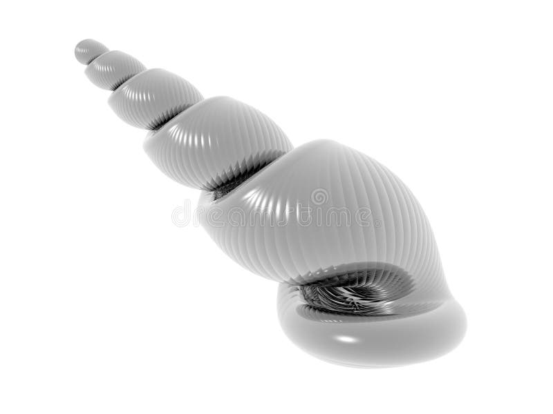 Silver Shell stock illustration. Illustration of inside - 7002137
