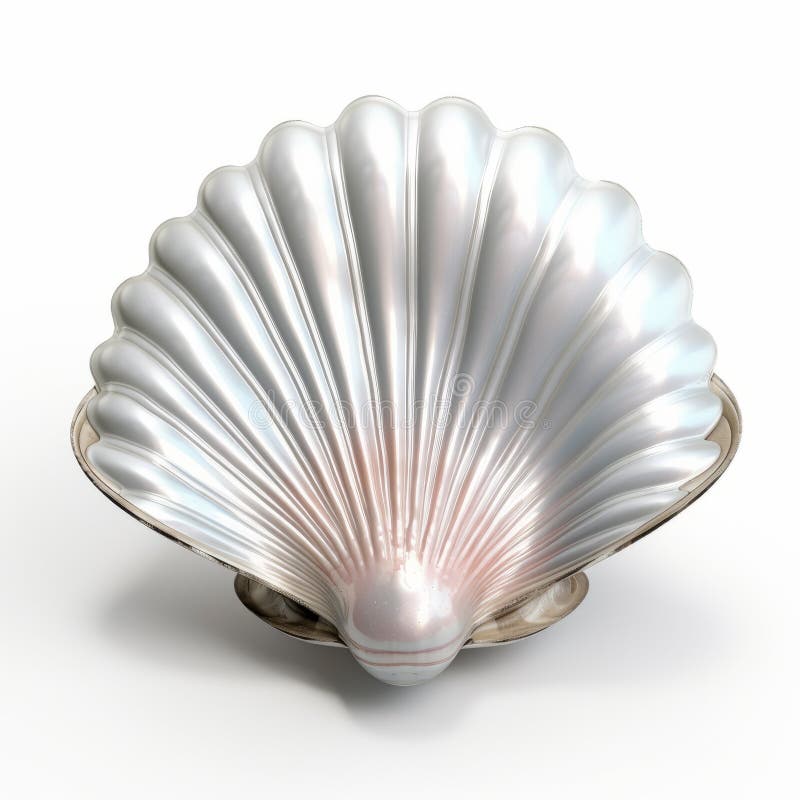 Exotic 3d Shell on White Background Stock Illustration - Illustration ...