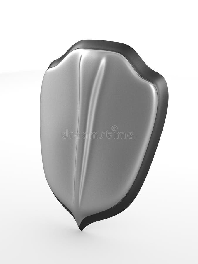 Silver shield stock illustration. Illustration of safe - 12358596