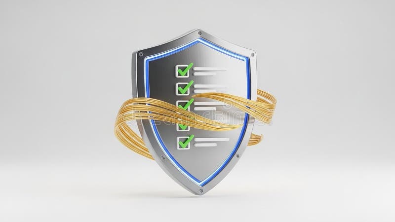 Checklist Featuring Security Shield Stock Illustrations – 117 Checklist ...