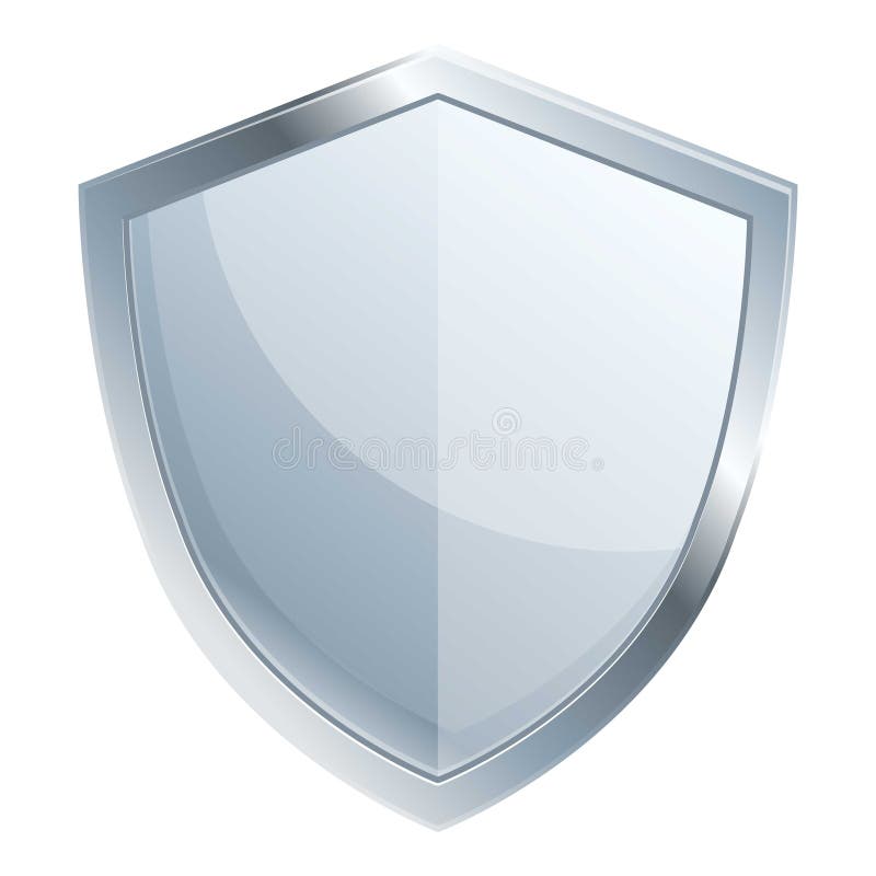 Silver Shield is Providing Safety and Security Stock Illustration ...