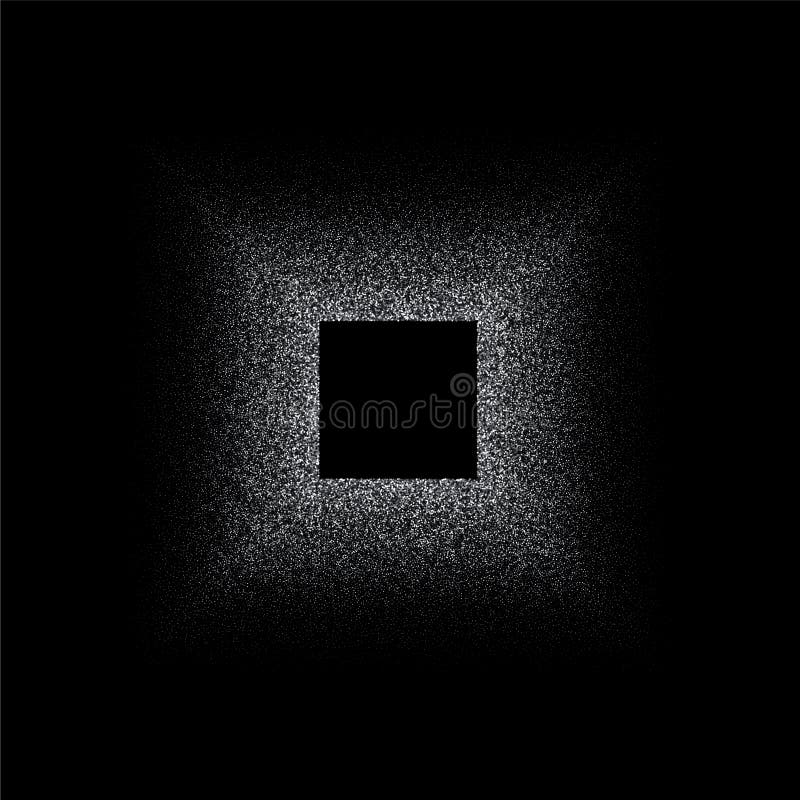 Silver Shining Glitter Pattern. Photo Frame. Eps 10 Stock Illustration ...