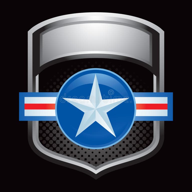 Silver Shiny Display with Air Force Icon Stock Vector - Illustration of ...