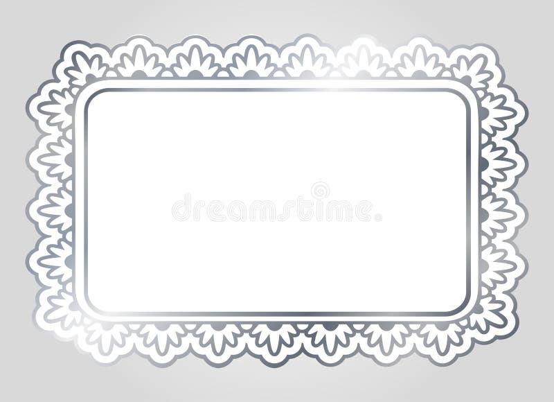 Ornamental Light Gray Border Isolated White Stock Illustrations – 37 ...