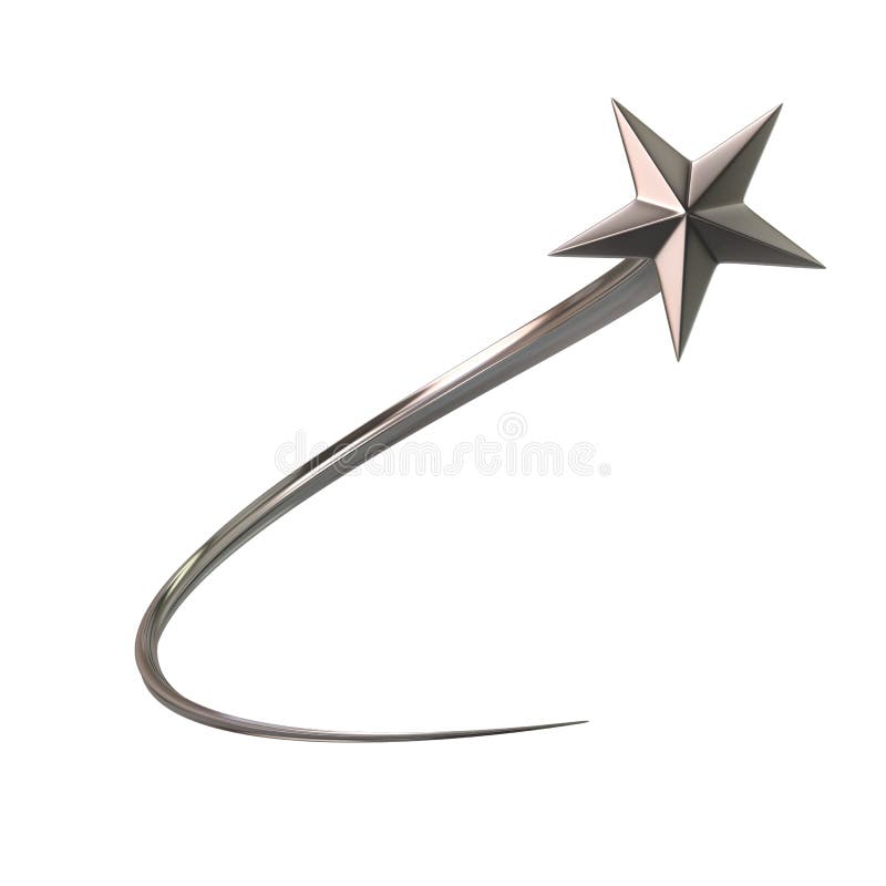 Shooting Silver Star Stock Illustrations – 459 Shooting Silver Star ...