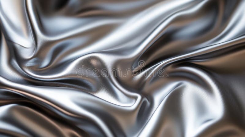 Silver Silk Draped Fabric Abstract Texture Background Stock ...