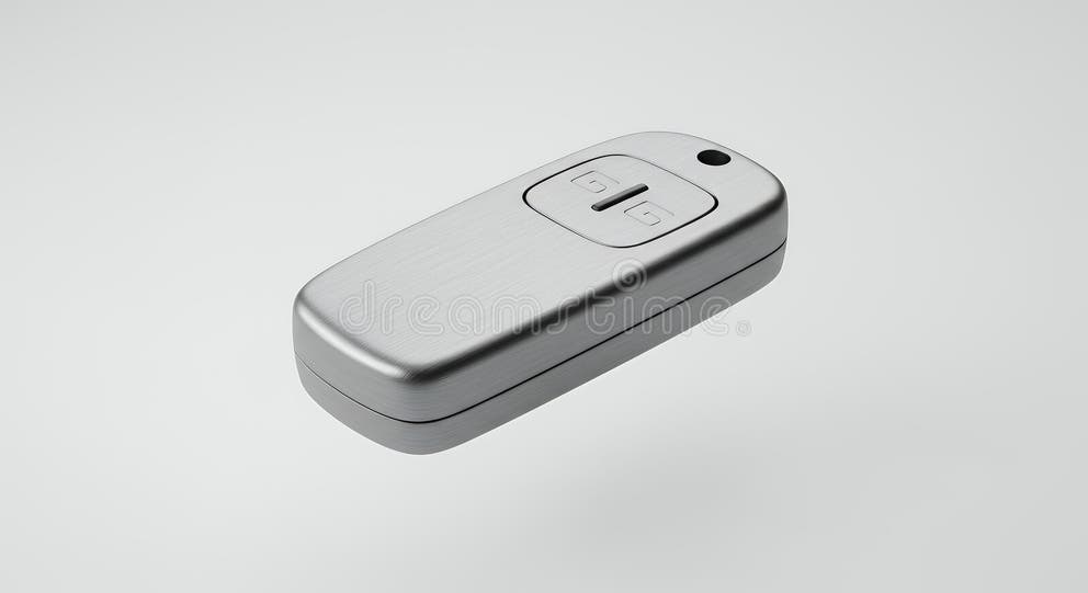 Sleek Silver Remote Control: Minimalist Design, Modern Technology Stock ...
