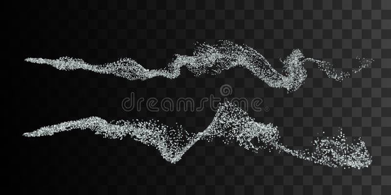 Silver smoke imitation. stock vector. Illustration of abstract - 80080718
