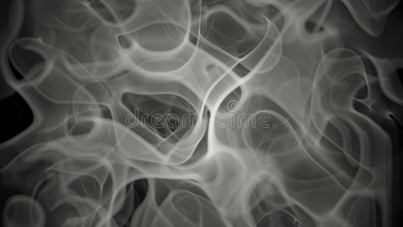 Silver Smoke on Natural Black Background. Beautiful Smoke Abstract ...