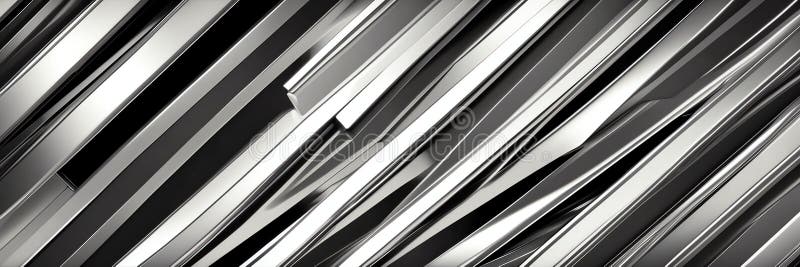 Silver Smooth Shiny Metal Theme Striped Diagonal Lines and Blocks ...