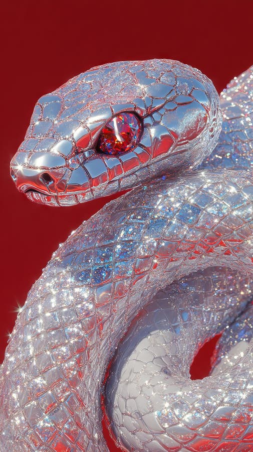 Silver Snake Red Eye Background Stock Photos - Free & Royalty-Free ...