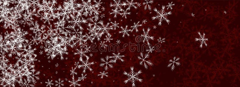 Silver Snow Vector Panoramic Red Background Stock Vector - Illustration ...