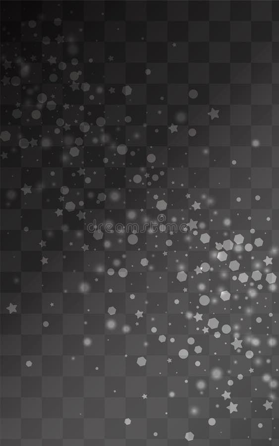 Silver Snow Vector Transparent Background. Sky Stock Vector ...