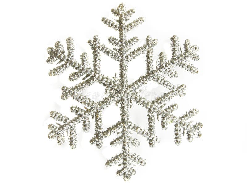 Silver Snowflake stock image. Image of white, close, holiday - 21439935