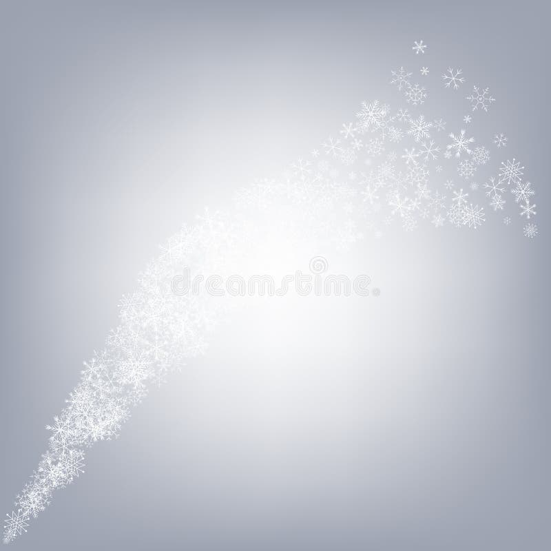 Silver Snowflake Vector Gray Background. Light Stock Vector ...