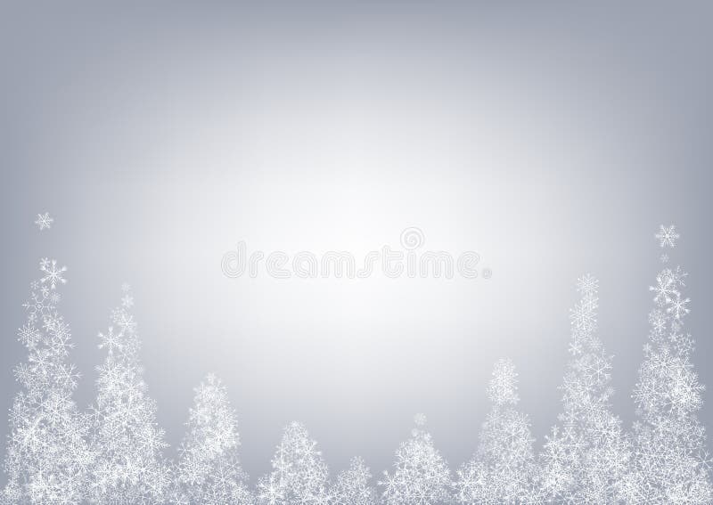 Silver Snowflake Vector Gray Background. Sky Snow Stock Illustration ...
