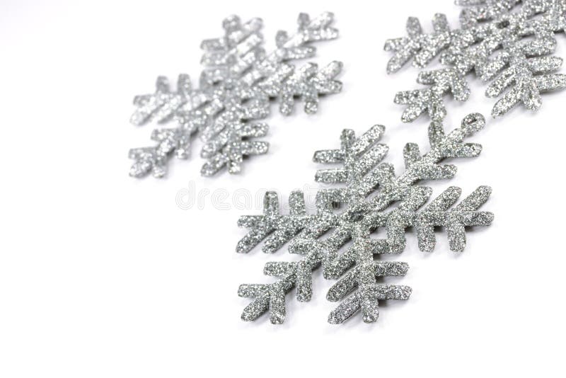 Silver snowflakes stock photo. Image of fragile, bright - 27389814