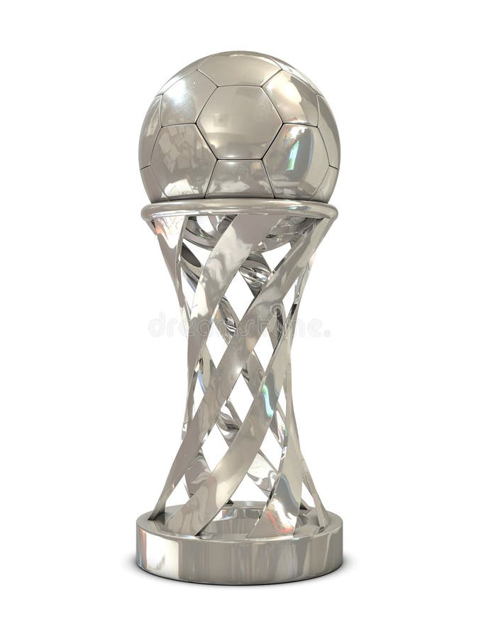 Silver Soccer Ball, Isolated on White Background Stock Photo ...