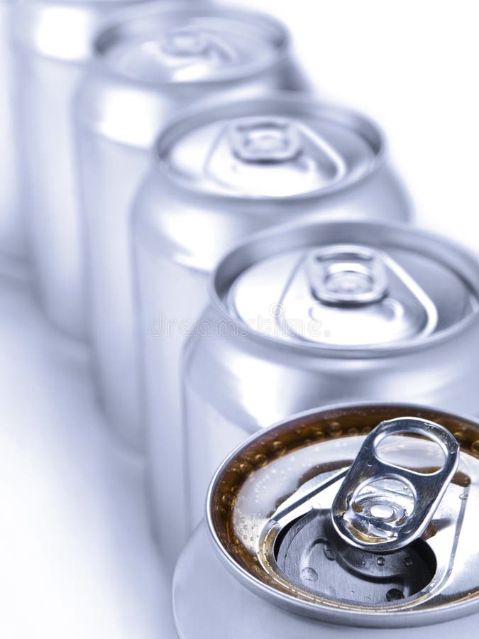 Silver soda cans stock image. Image of freshness, color - 20677431