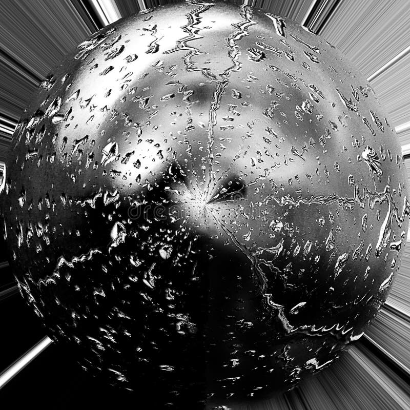 Silver Sphere stock illustration. Illustration of decoration - 54431900