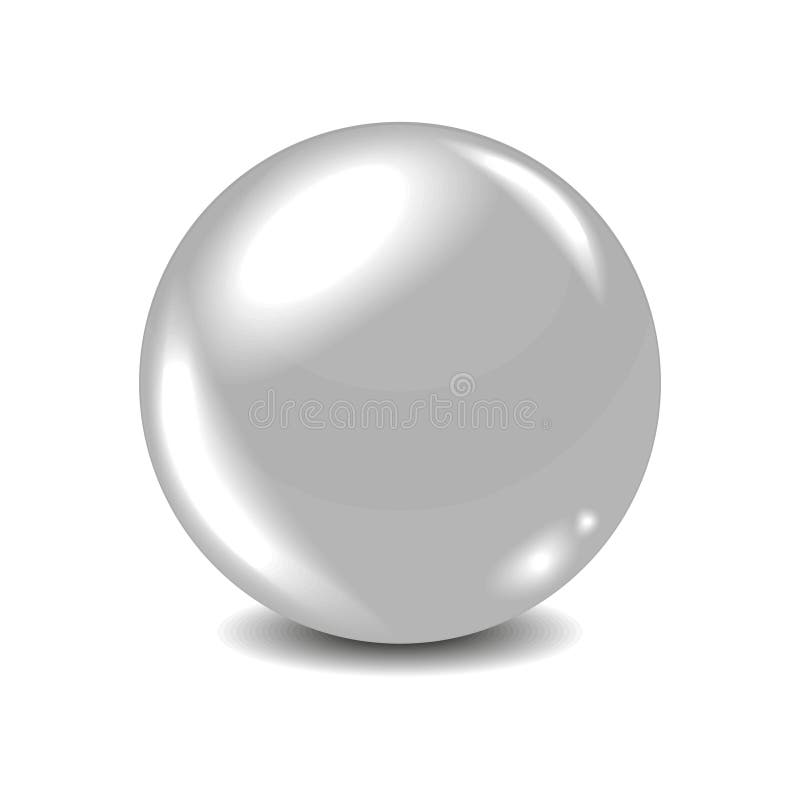 Silver Sphere stock illustration. Illustration of design - 54431900
